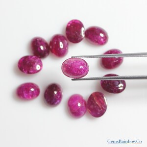 Buy Ruby Oval Shape Cabochon Loose Gemstone Available in Size 8x6 Mm to ...