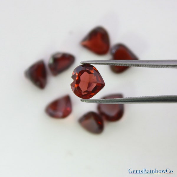 Garnet Heart - Etsy