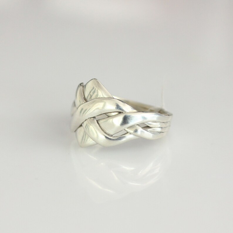 4 Band Puzzle Ring for Men and Women in 925 Sterling Silver - Etsy
