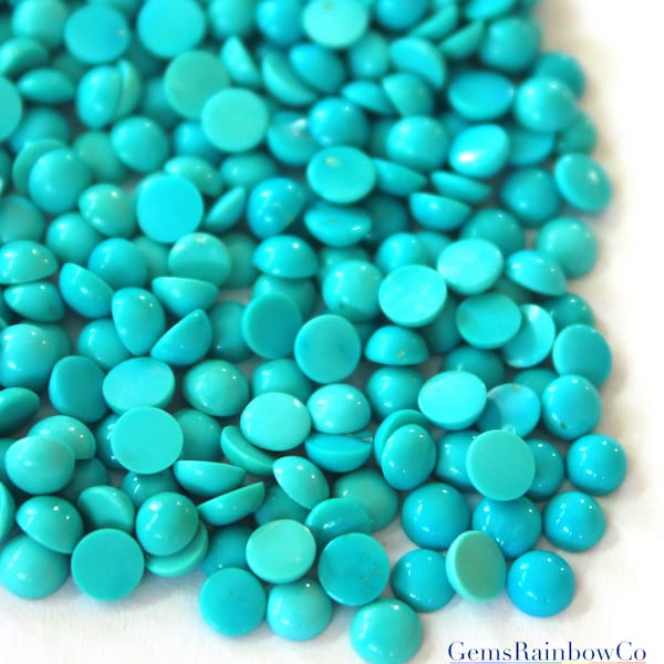 Round Turquoise - Etsy