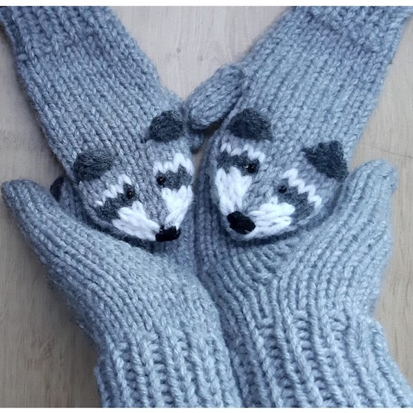 Animal Mittens - Etsy
