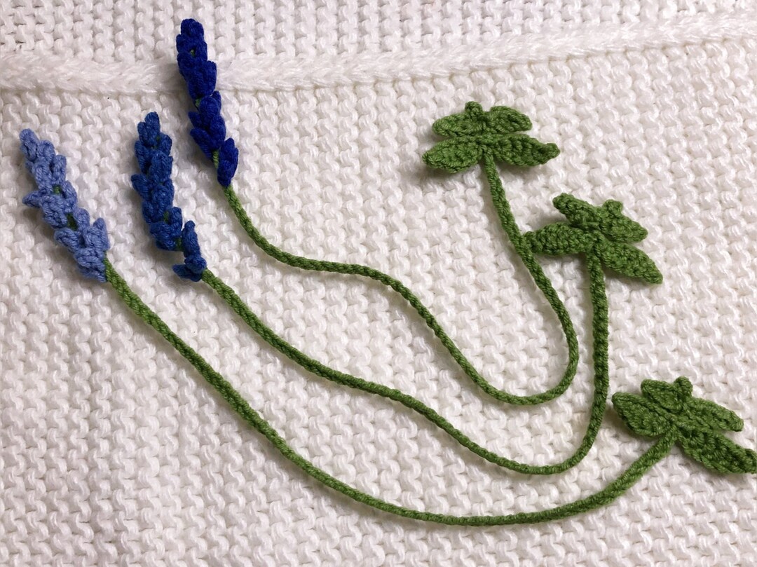 Bluebonnet Crochet Bookmark, Set of 3, Texas Bluebonnets - Etsy