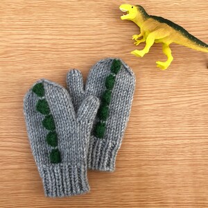 Animal Dino Mittens, Knit Wool Dinosaur Gloves for Baby and Toodler - Etsy