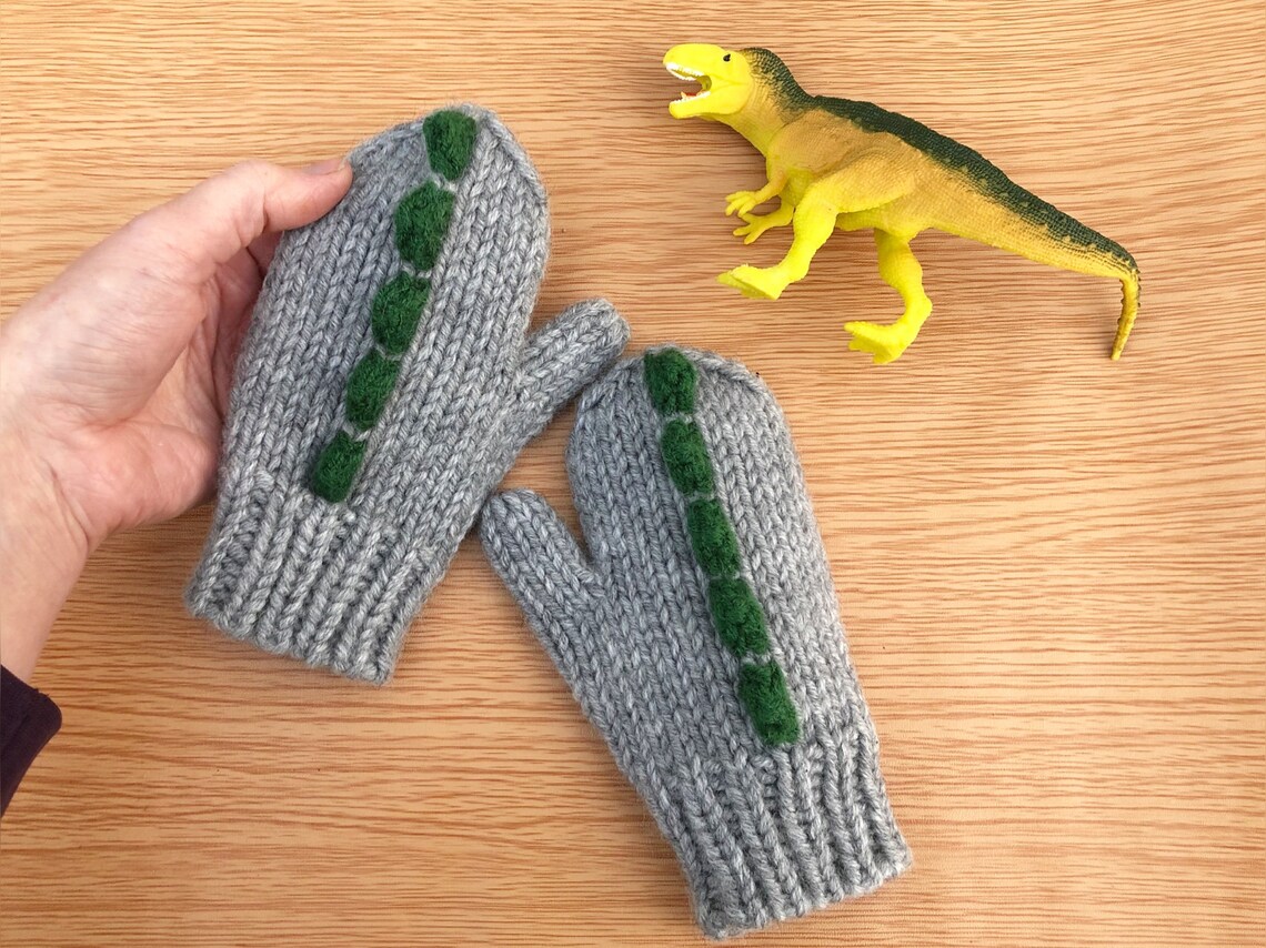 Dinosaur Gift for Kids: Personalized Animal Mittens, Unique Birthday ...