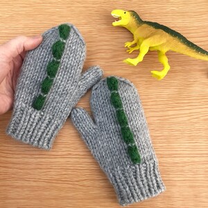Animal Dino Mittens, Knit Wool Dinosaur Gloves for Baby and Toodler - Etsy