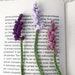 Set of 3 Lavender Crochet Bookmark - Etsy