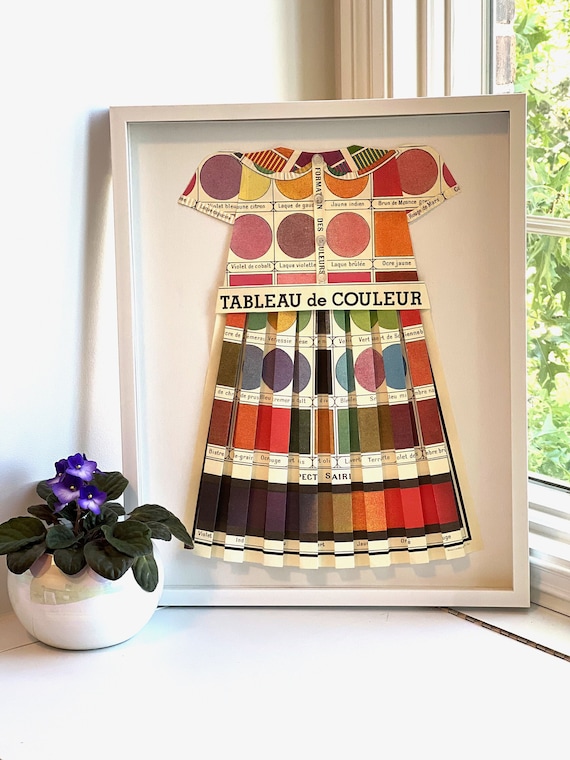 Paper Color Chart Map Dress Artsy New Mom Gift Gift for - Etsy