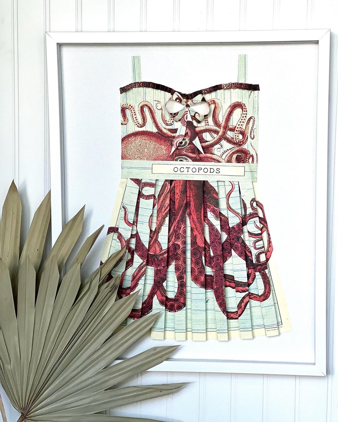 Octopus Wall Art, Oceancore Art, Florida House Decor, Beach Lover Gift ...