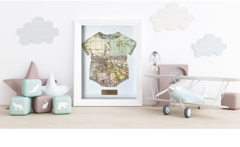 Unique Nursery Wall Decor World Map Baby Wall Art Travel - Etsy