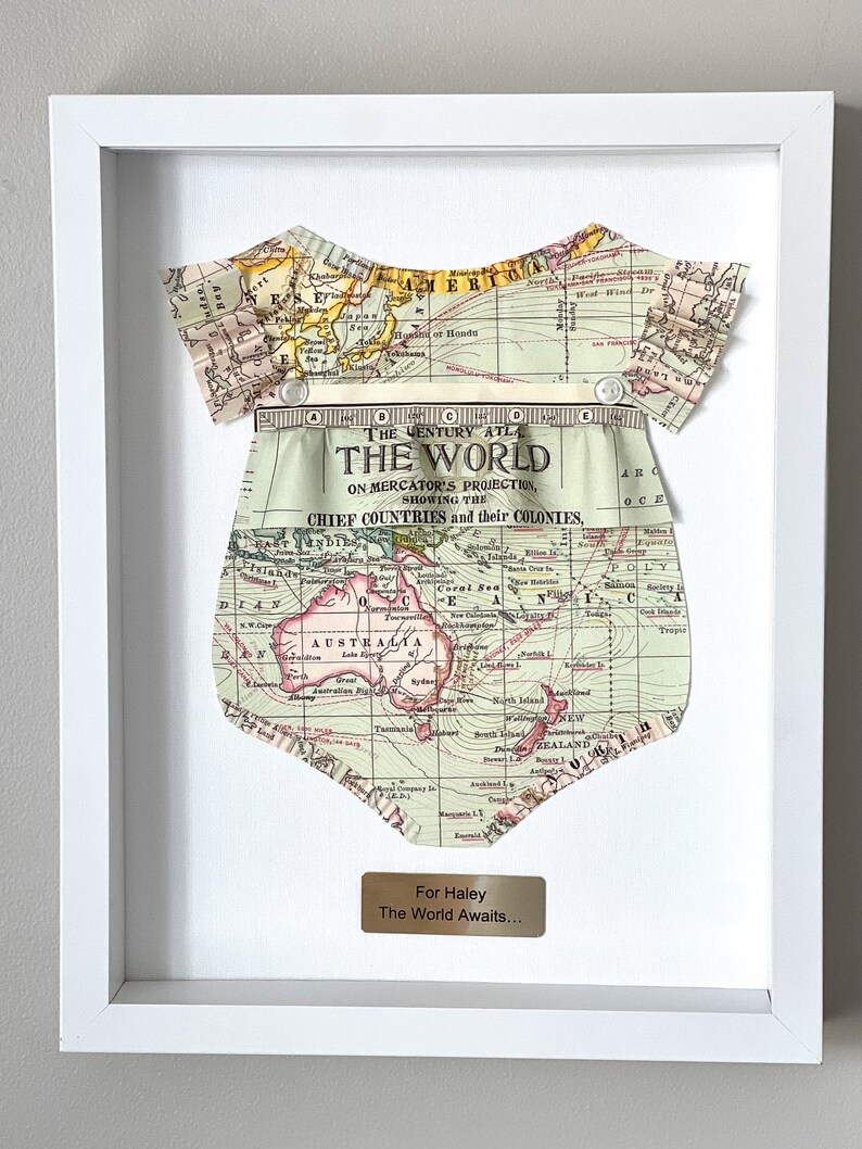 Personalized Nursery Map of the World Unique Girl Nursery - Etsy