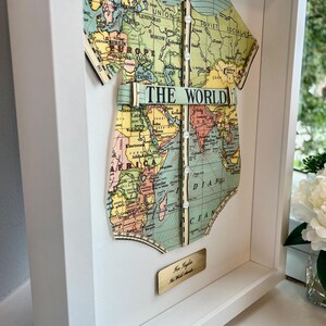 World Map Baby Romper Wall Hanging, the World Baby Gift, Nursery Map ...