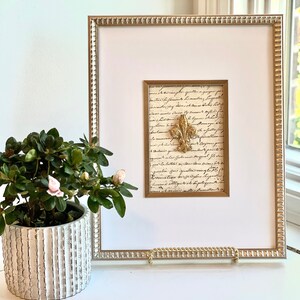 Set of Two Framed Intaglio on Vintage French Papers, Grandmillenial ...