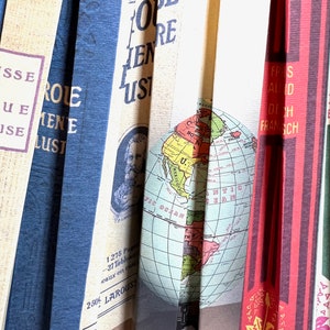 Vintage Style French Book Print Dress Wall Hanging, Read Classroom ...