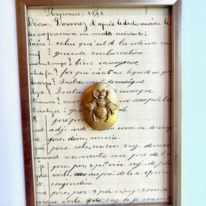 Set of Two Framed Intaglio on Vintage French Papers, Grandmillenial ...