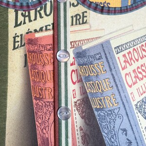 Vintage Style French Book Print Dress Wall Hanging, Read Classroom ...