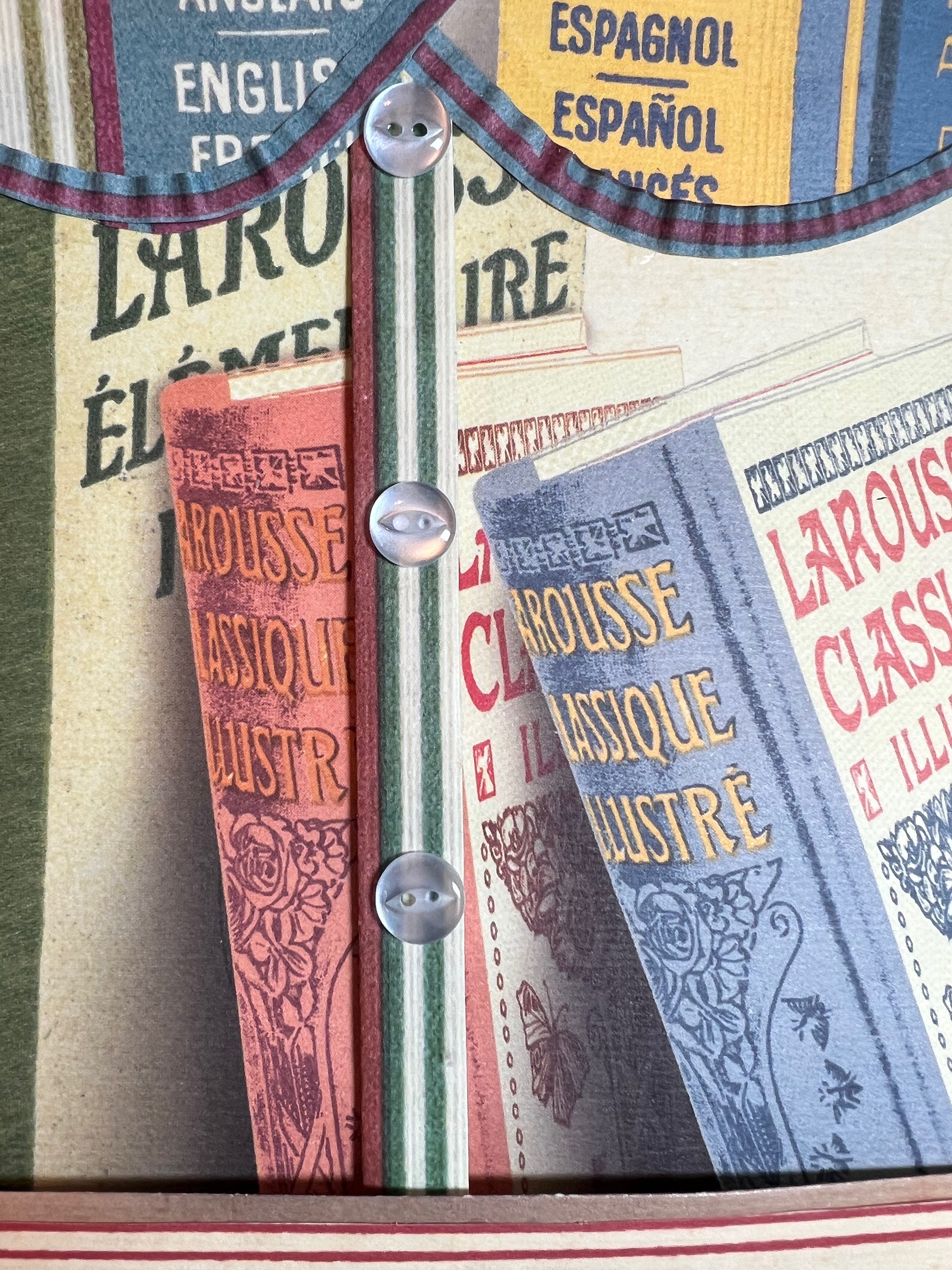 Vintage Style French Book Print Dress Wall Hanging, Read Classroom ...