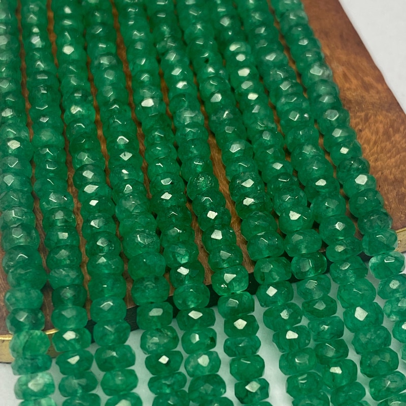Emerald Beads Rondelle Aaa - Etsy