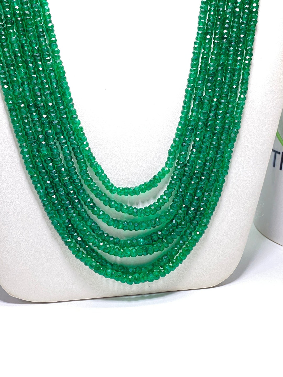 AAA Emerald Beads Strand: Micro Cut Faceted Gemstone, 10-40 Inches - Etsy
