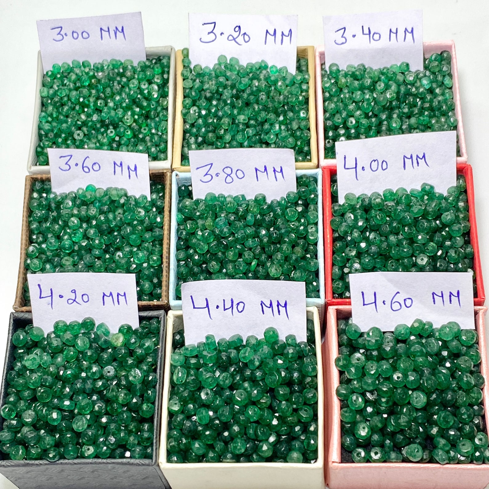 Natural Emerald Faceted Beads Emerald Beads Multi Size - Etsy