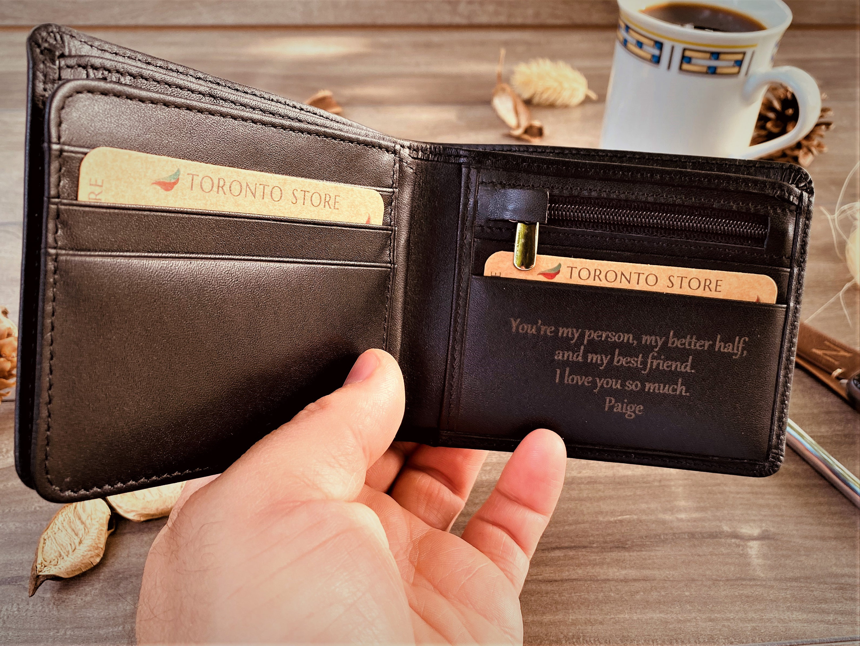 Personalized Leather Wallet Personalized wallet Personalized | Etsy