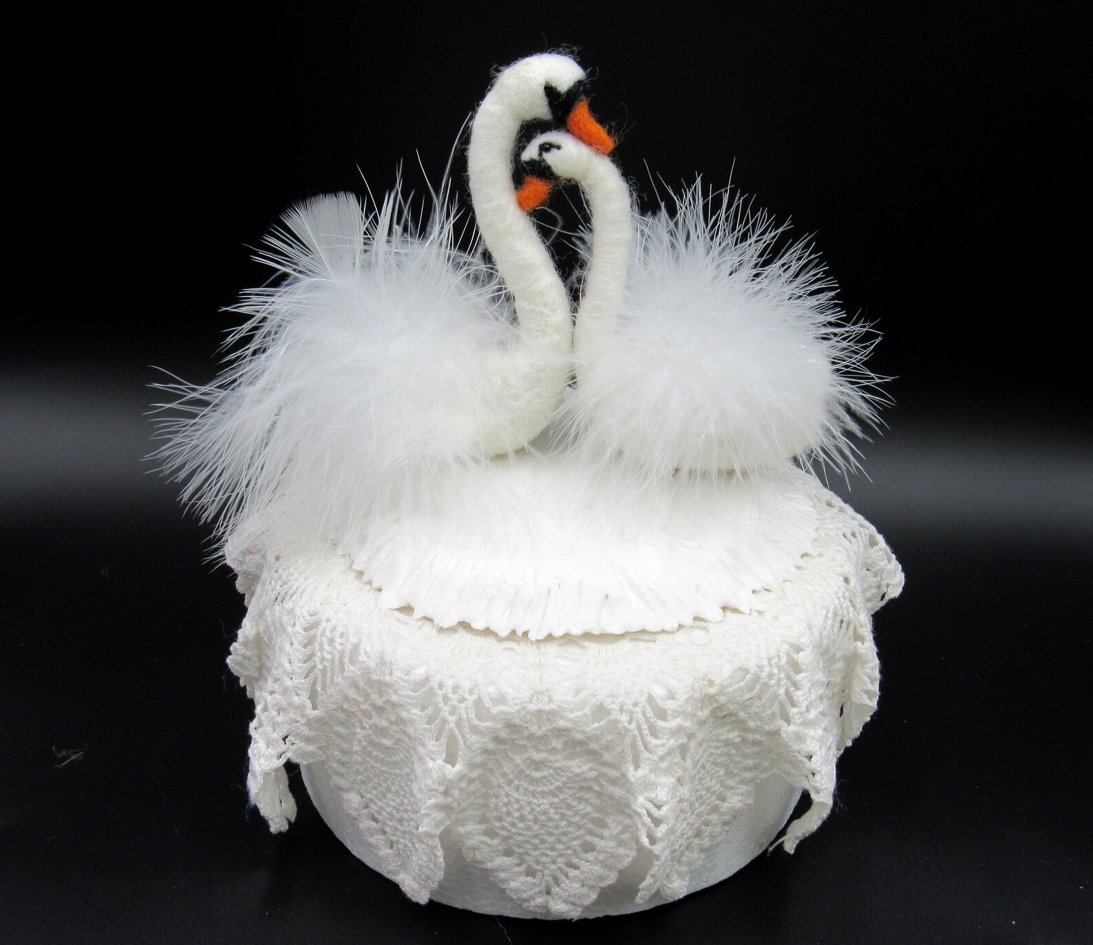 Swan Wedding Cake Topper Personalized Swan Cake Topper Unique | Etsy