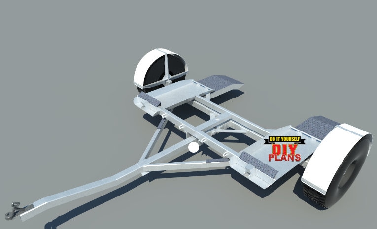 Car Tow Dolly Trailer Plans Diy Vehicle Carrier Auto Towing System ...