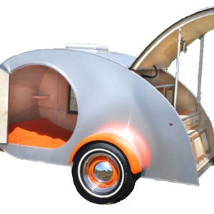 Teardrop Camper Trailer DIY Plans Tear Drop Vintage Camper RV Build ...