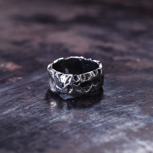 Rough Texture Ring - Etsy
