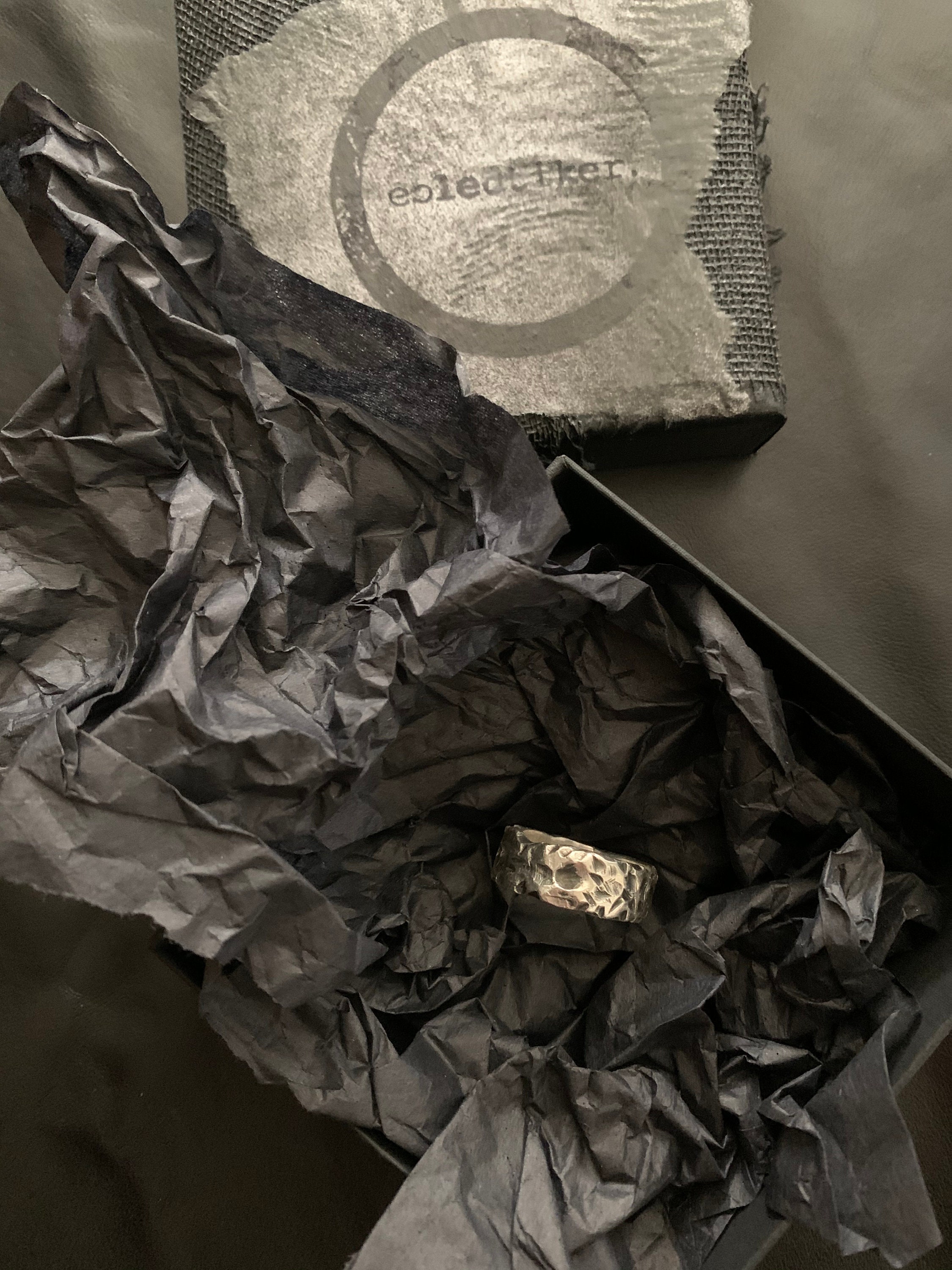 Rough Rocky Textured Edgy Ring Sterling Silver Ring Rustic - Etsy