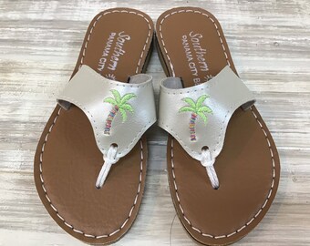 Palm Tree Sandals | Etsy