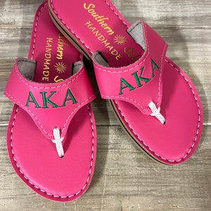 AKA in Pink Sandals - Etsy