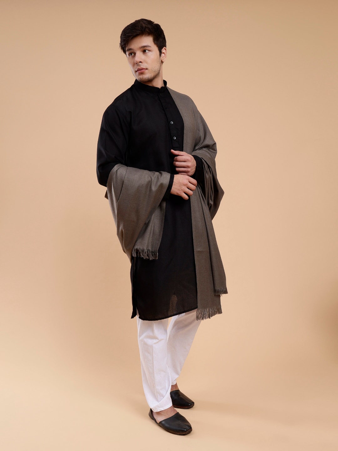 Men's Pure Wool Shawl , Men's Lohi ( Large Size - Tooshi Colour ...