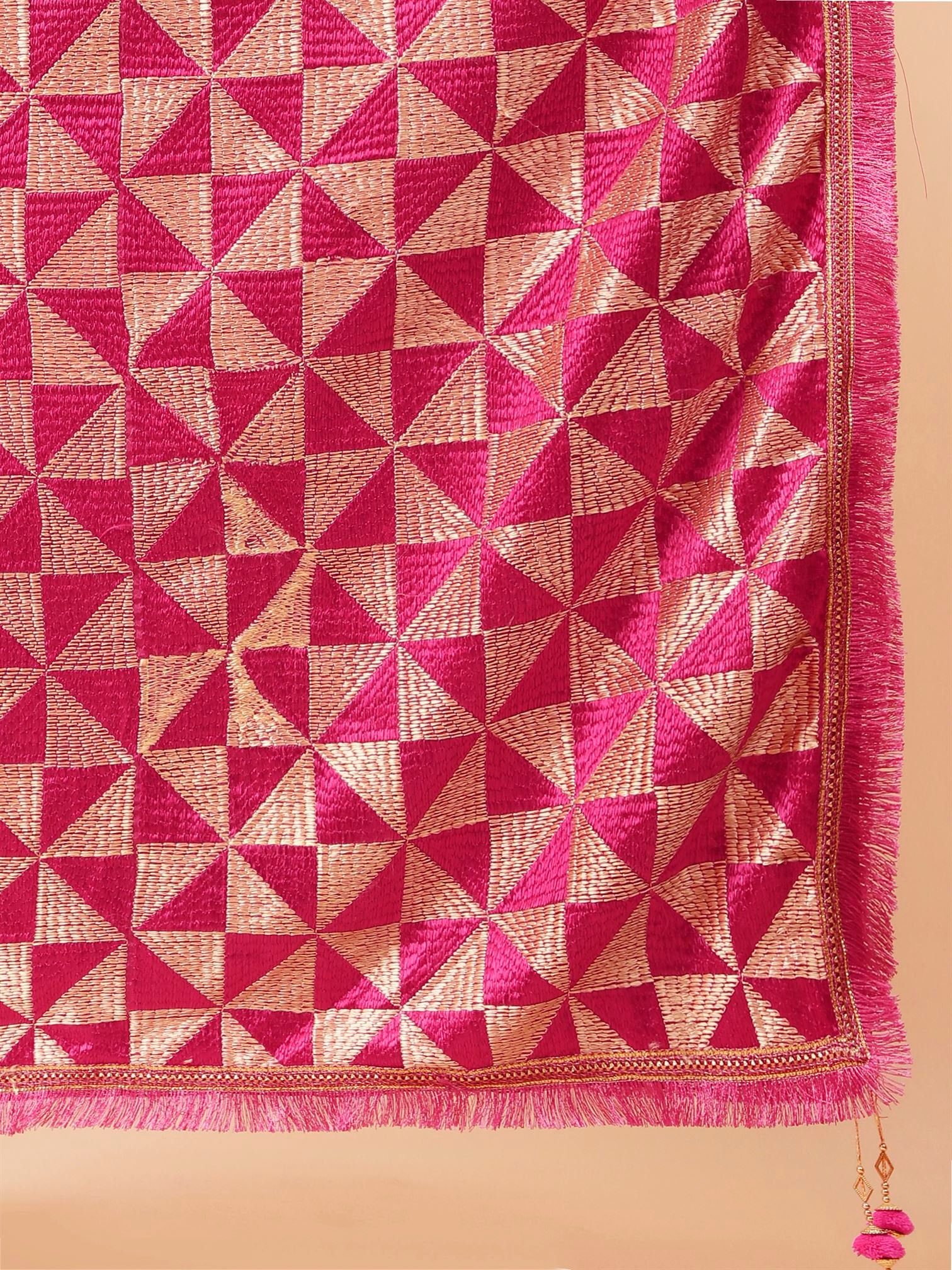 Phulkari Dupatta for Women, Bridal Dupatta, Indian Dupatta Handmade ...