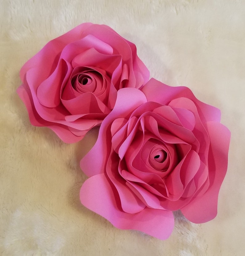 Pink Rose - Paper Rose/flower - Baby Shower - Wedding - Photo Backdrop ...