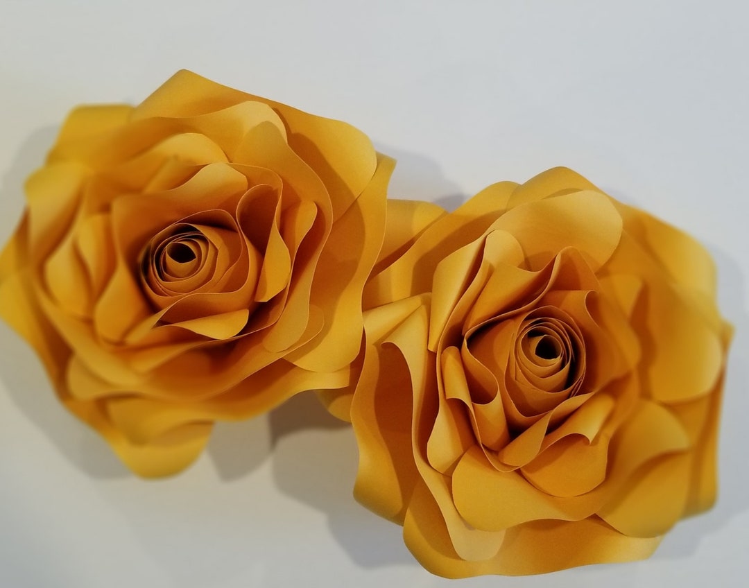 Yellow Rose - Paper Rose/flower - Baby Shower - Wedding - Photo ...