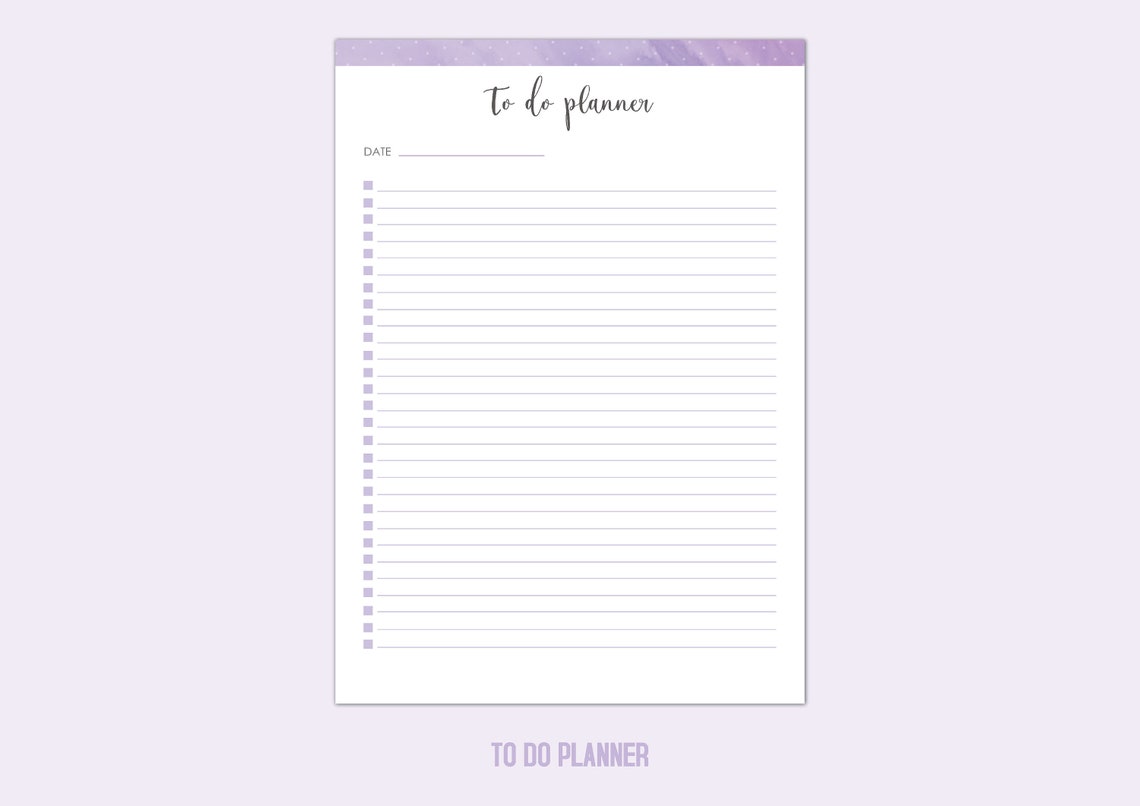 To Do Planner, Printable Planner Pages, Downloadable Planner Pages ...