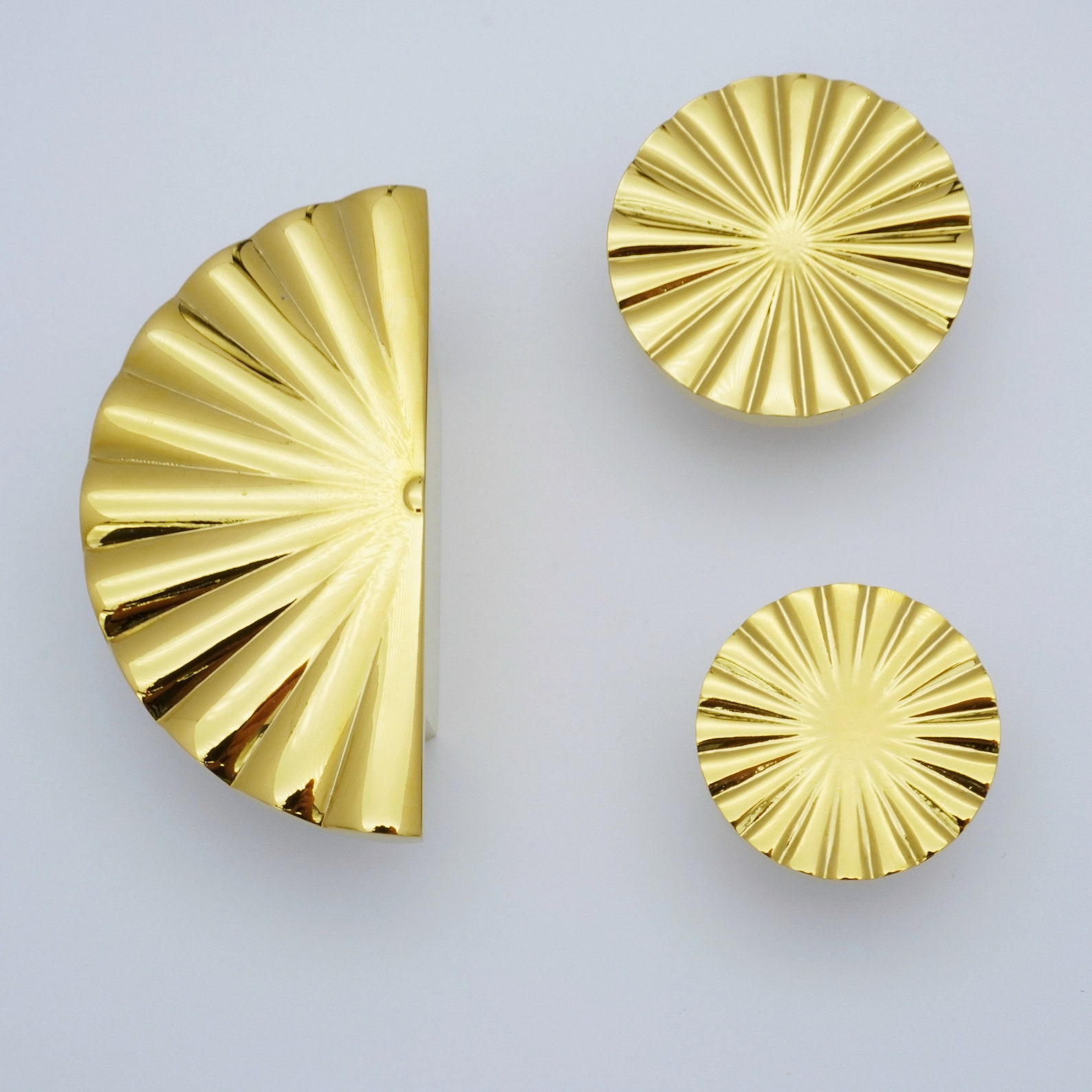 Sunflower Knobs,semicircle Pulls,brass Circle Cabinet Knobs,drawer Pulls,silver Semicircle ...