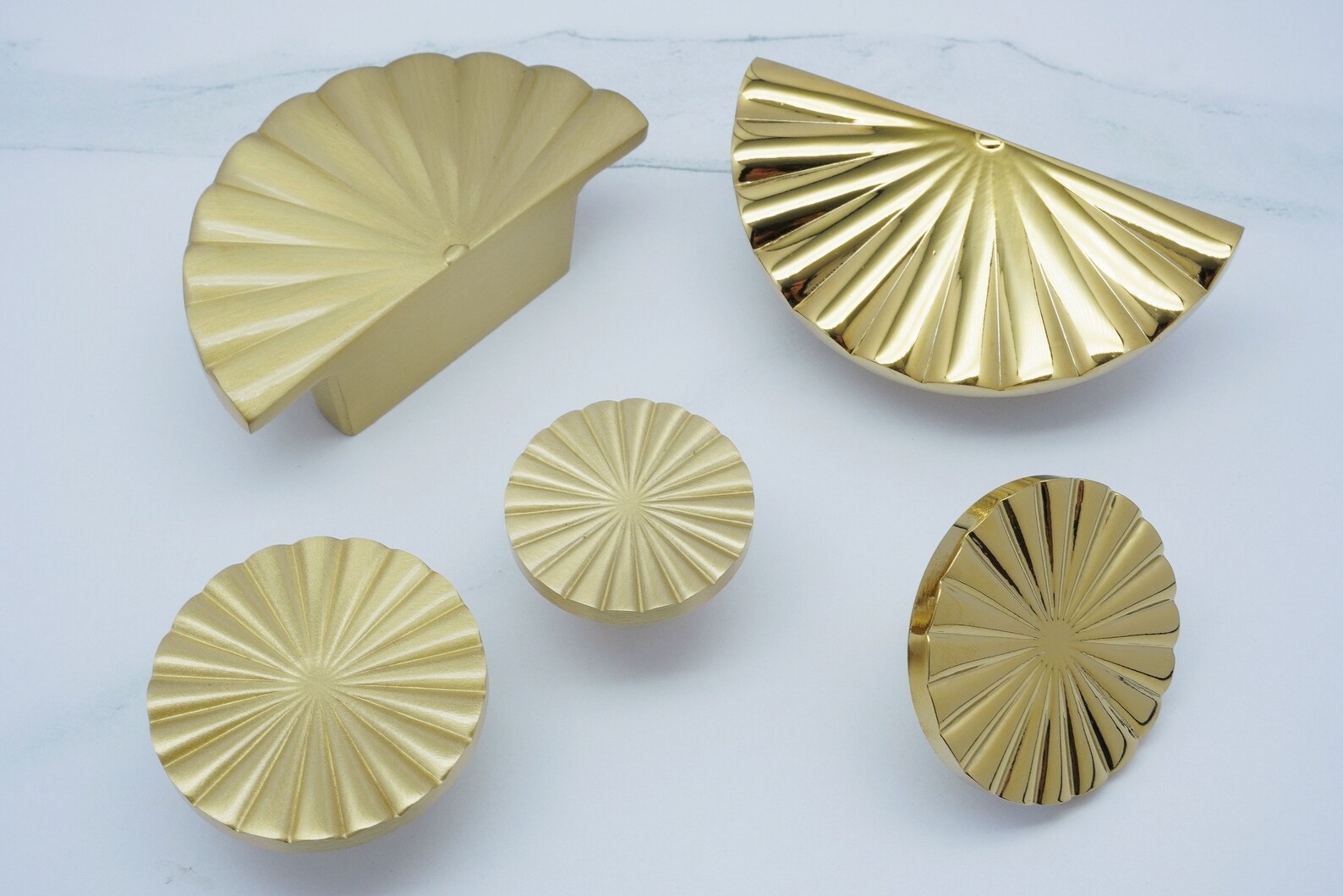 Sunflower Knobs,semicircle Pulls,brass Circle Cabinet Knobs,drawer Pulls,silver Semicircle ...