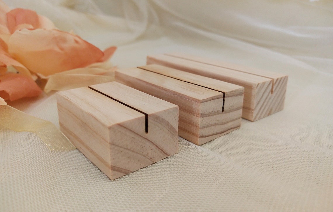Wood Table Standsname Place Card Stand Wood Holder Table - Etsy