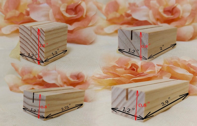 Wood Table Stands,name Place Card Stand, Wood Holder, Table Numer ...