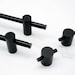 Extra Long Barn Bar Solid Brass Handles, Adjustable Balck T Bar Pulls ...
