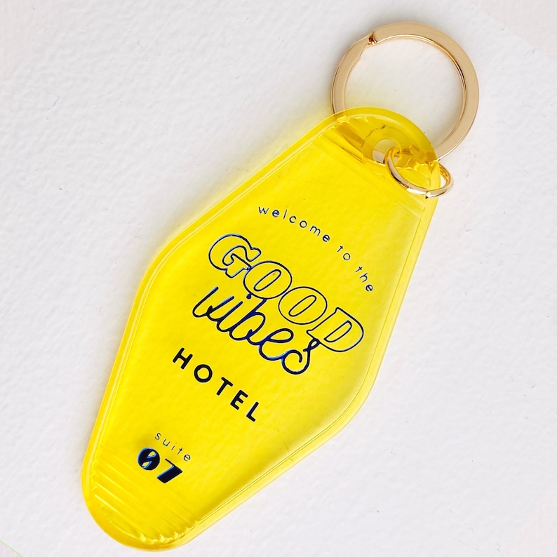 Motel Keychain Vintage Hotel Key Chain Retro Keyring - Etsy