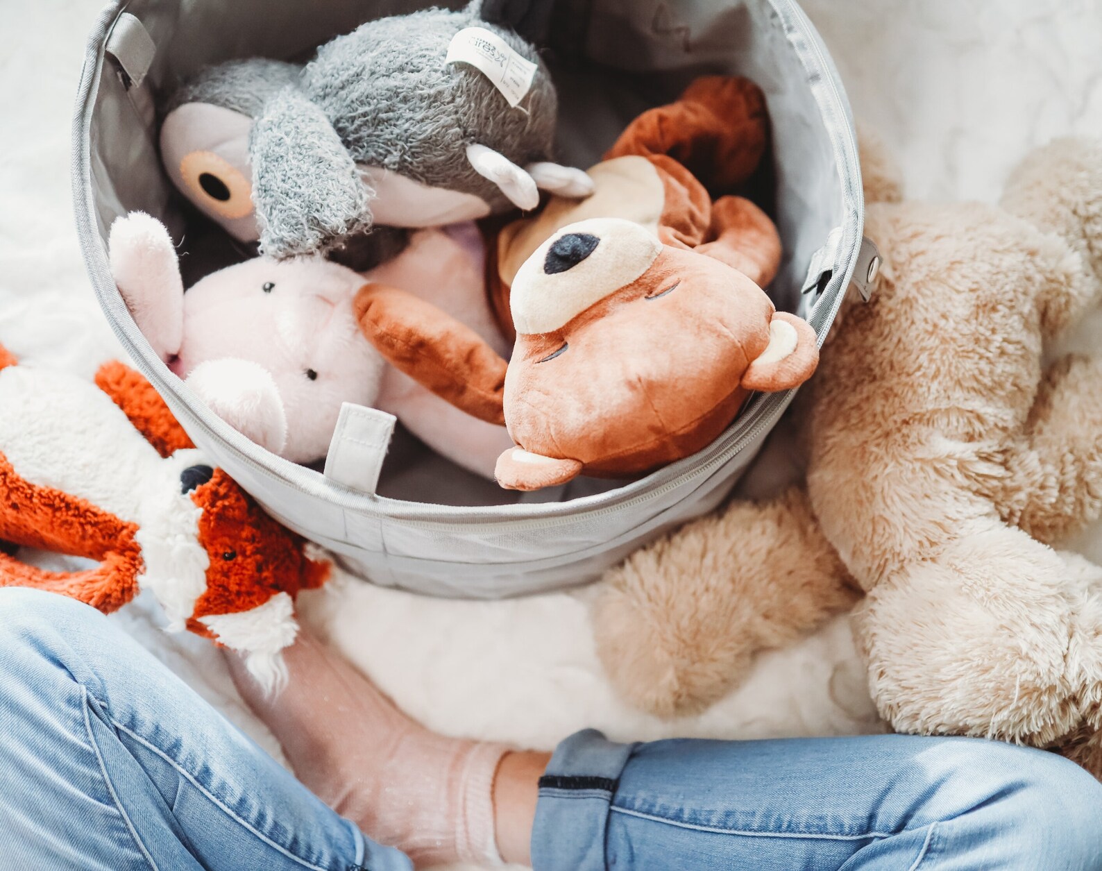 Hat Box Stuffed Animal Toy Storage Stackable Round Pop-up | Etsy