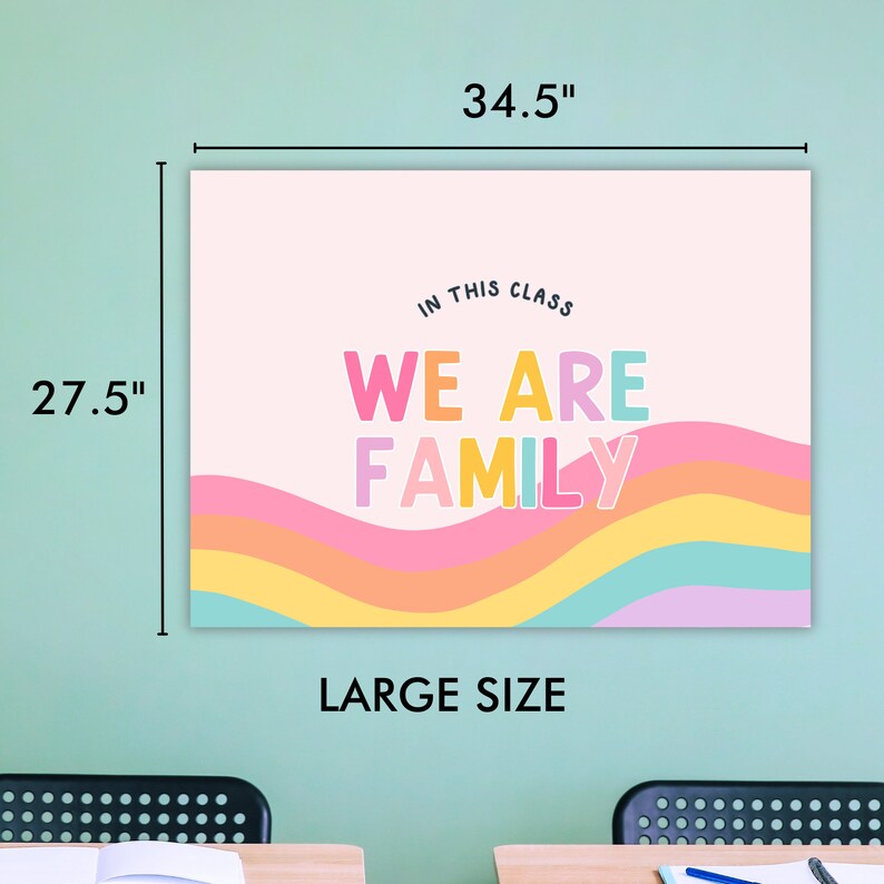 In This Class Classroom Tapestry - Double-sided Inspirational Hanging ...