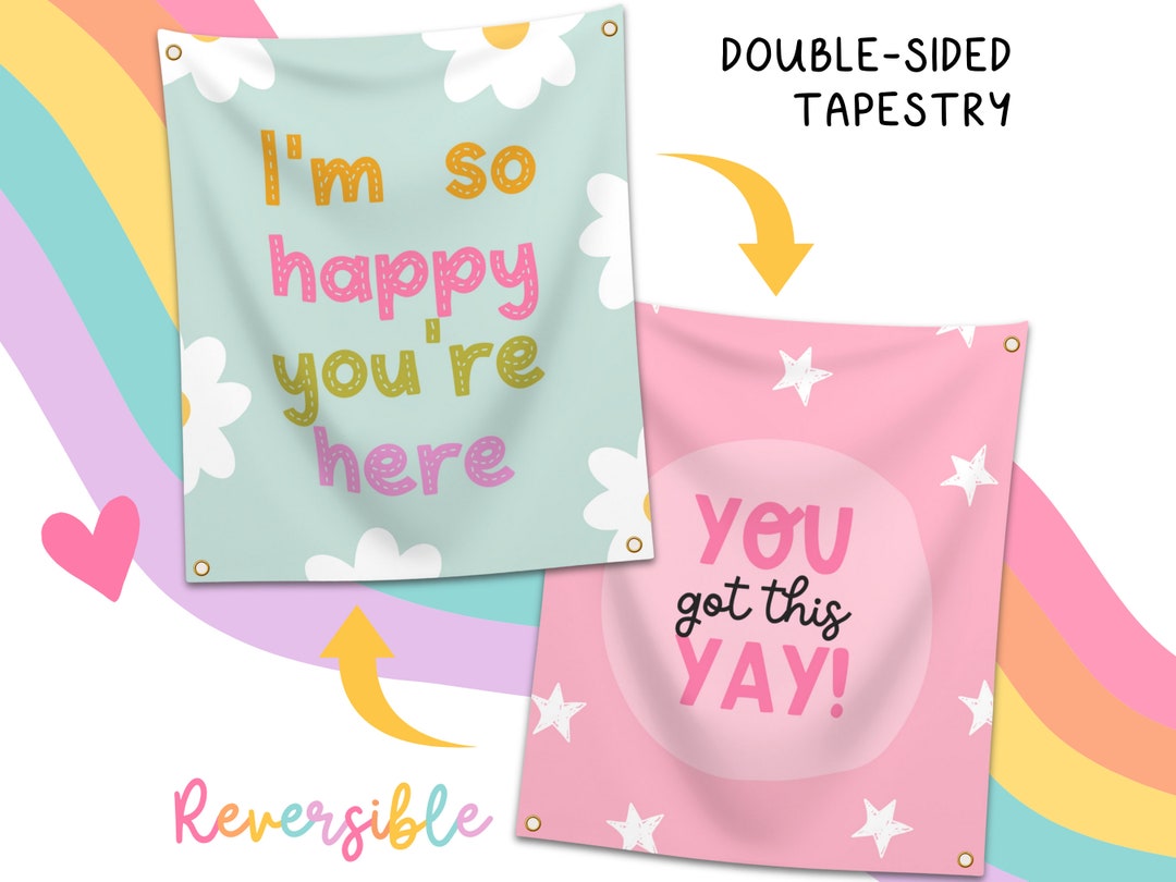 You Got This Yay! Classroom Tapestry - Double-sided Inspirational ...