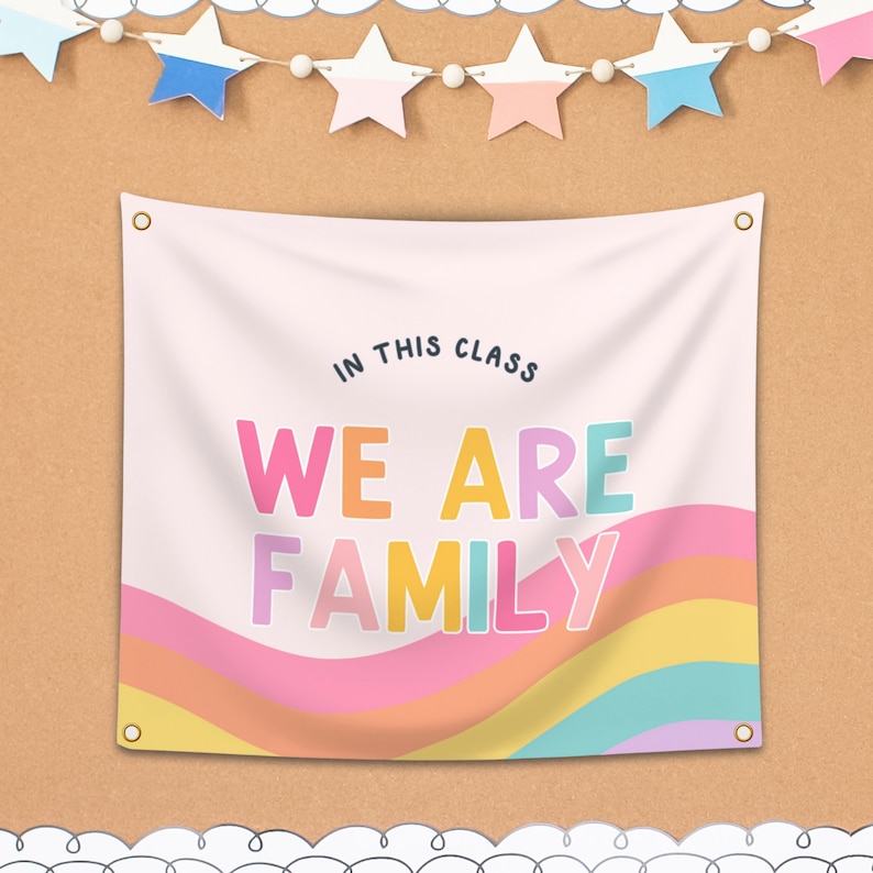In This Class Classroom Tapestry - Double-sided Inspirational Hanging ...
