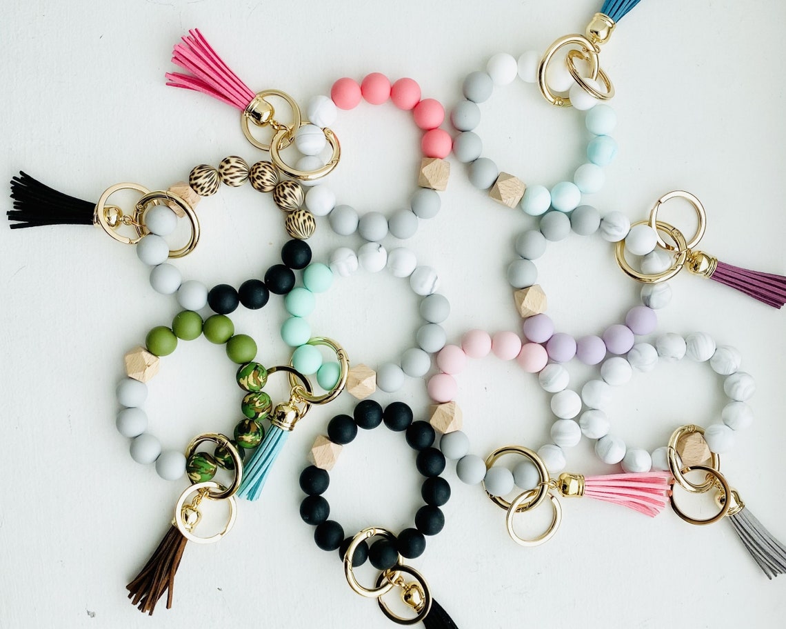 Bangle Key Ring Bracelet Key Chain Wristlet Keychain | Etsy