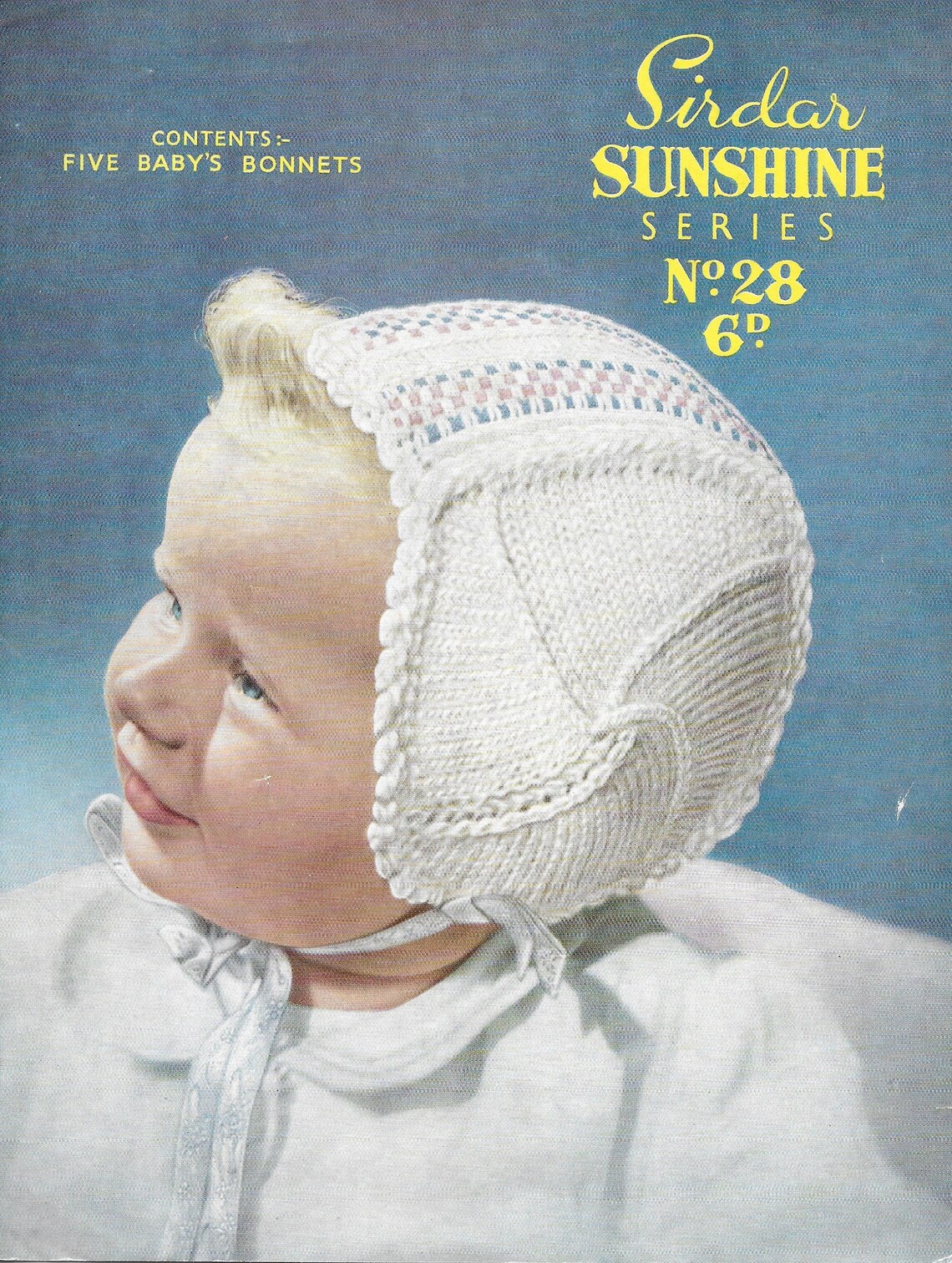 BONNETS BUNDLE - Vintage Patterns for Babies/ Newborn Boys & Girls ...