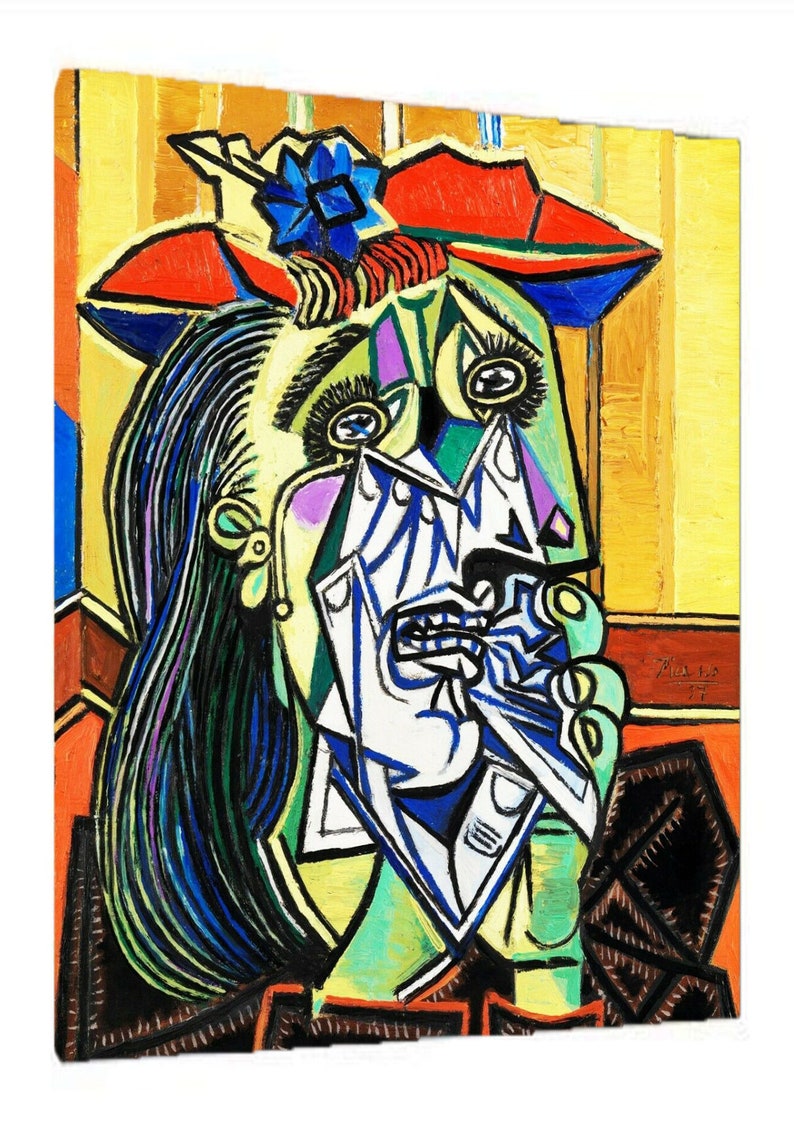 The Weeping Woman Painting by Pablo Picasso Framed High | Etsy