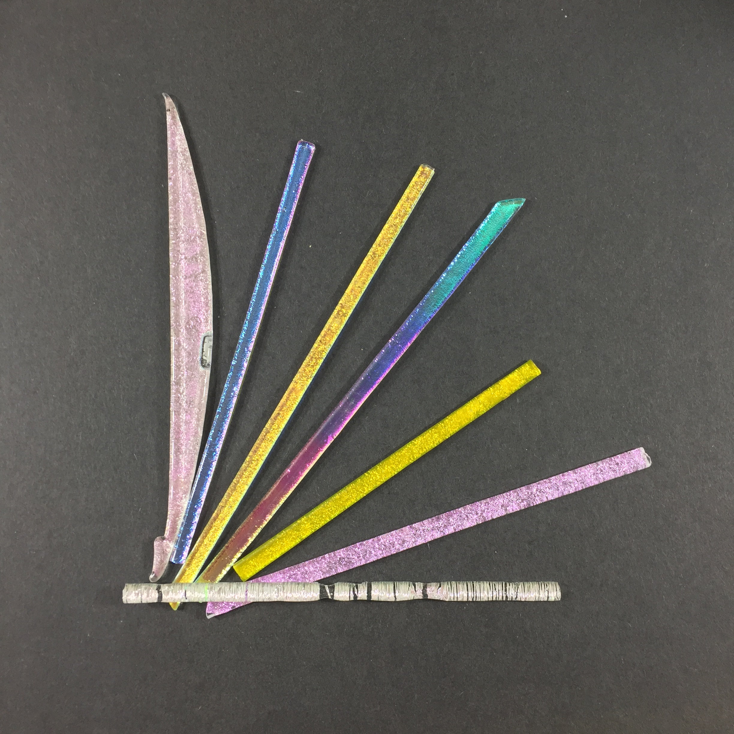 Assorted dichroic pack 086 Effetre Moretti glass rods COE 104. | Etsy